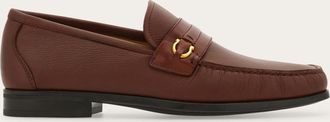 Ferragamo Herren Loafer mit Gancini-Ornament Braun Gr&ouml;&szlig;e 40.5