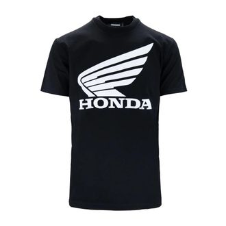 Dsquared2 Homme, Tops, Noir, Taille: M T-shirt homme avec bord côtelé