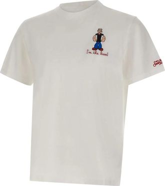 MC2 Saint Barth Homme, Tops, Blanc, Taille: S Portofino T-shirt