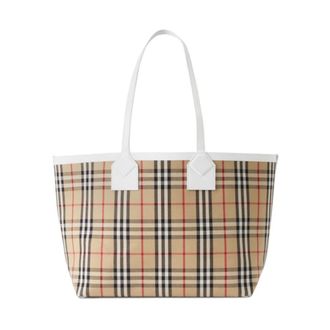 Burberry Femme, Sacs, Multicolore, Taille: ONE Size Sac Fourre-Tout London Check Beige
