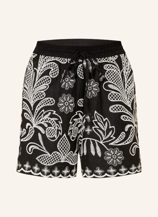 Mrs & Hugs Mrs & Hugs Shorts Mit Leinen schwarz