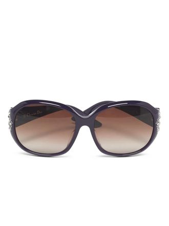 Dior lunettes de soleil MinuitF &agrave; ornements en cristal - Violet