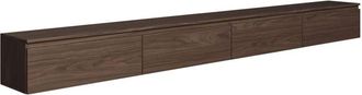 Selsey Selsey Bemmi - H&auml;ngendes TV-Board mit vier Klappen 300 cm, Holzoptik Walnuss