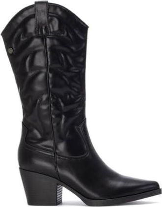 Xti Bottes de cowboy Femme Noir - Chaussures confortables et polyvalentes - Mode décontractée - Modèle 14430601 (Taille37)