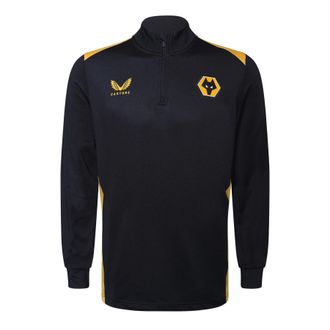 Castore Trainingsjacke f&uuml;r Herren, mit kurzem Rei&szlig;verschluss, Training (Kaviar /Altes Gold)