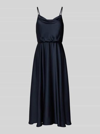 Jake*s Knielanges Cocktailkleid mit Wasserfall-Ausschnitt