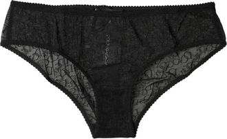 Dolce & Gabbana Femme, Sous-v&ecirc;tements, Noir, Taille: 38 FR Nylon Stretch Mid Waist Brief Underwear
