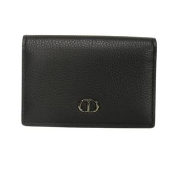 Dior Porte-cartes CD Icon en cuir de veau grain&eacute; Pre-owned - Femme - Pre-owned - Noir - Taille: ONE Size