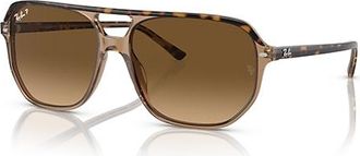 Ray-Ban Bill One Sonnenbrillen Havana Auf Braun Transparent Fassung Braun Glas Polarisiert 60-16
