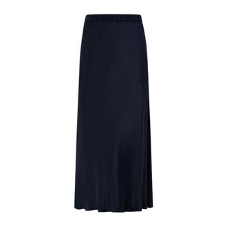 Max Mara Femme, Jupes, Bleu, Taille: 38 FR Sospiro Silk Maxi Skirt