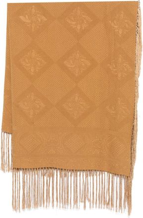 Giorgio Armani 1990s Schal mit Jacquardmuster - Braun