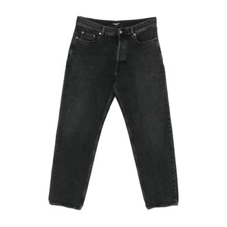 Saint Laurent Schwarze Baumwoll-Klassik-Jeans - - Jeans - Herren - Schwarzk - W32