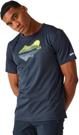 Regatta Fingal VIII T-shirt à manches courtes à séchage rapide pour homme, bleu marine, XXL