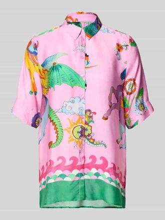 Milano Bluse aus Viskose mit Kentkragen