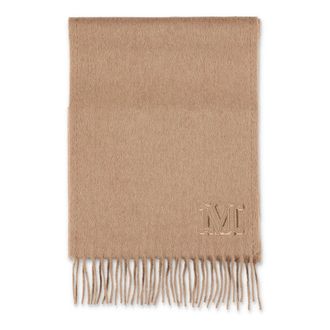 Max Mara Femme, Accessoires, Brun, Taille: ONE Size &Eacute;tole &agrave; monogramme brod&eacute;