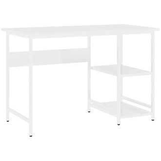 vidaXL Computertisch Wei&szlig; 105x55x72 cm mdf und Metall Vidaxl