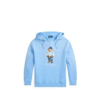Polo Ralph Lauren Sweat imprim&eacute; &agrave; capuche en coton m&eacute;lang&eacute;
