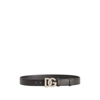 Dolce & Gabbana Alpine Kalbsleder G&uuml;rtel - - Accessories - Herren - Schwarzk - 100 CM