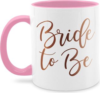 Shirtracer Tasse Tassen 325ml - Statement Sprüche - Bride to be - 325 ml - Rosa - spruchtasse sarkasmus braut kaffeetasse spruchtassen spruch fanmug kaffeetassen