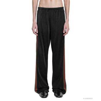 Gucci Web Viscose Jersey Sweatpants