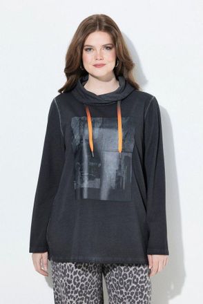 Ulla Popken Sweatshirt Sweatshirt Nex York Stehkragen Langarm cold dyed