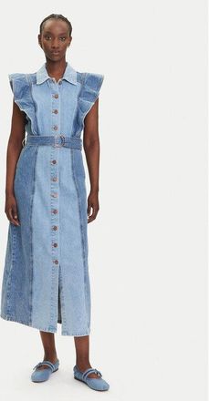 Vero Moda Jeanskleid Cawi 26037659 Blau Regular Fit