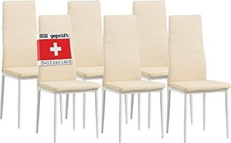 Albatros-Moebel 2707 Milano Lot de 6 chaises, Beige