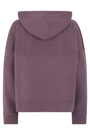 Golden Goose Mens Hoodie With Half Zip Mauve Cotton Jumpers Sweater