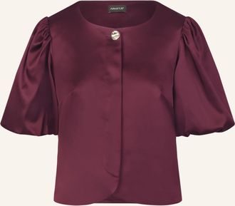 Apart Satin Bluse rot