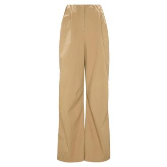 Dorothee Schumacher Femme, Pantalons, Brun, Taille: 42 FR Pantalon Ample Poplin Power