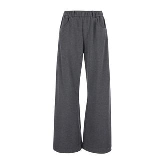 Brunello Cucinelli Weite Hosen - - Trousers - Damen - Grau - M