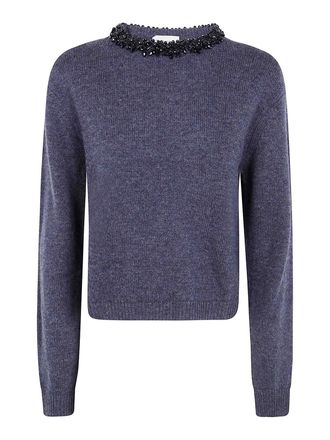 Semicouture Pull Col Rond - Gris