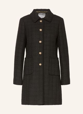 Hobb's Boucl&eacute;-Mantel Evangeline schwarz