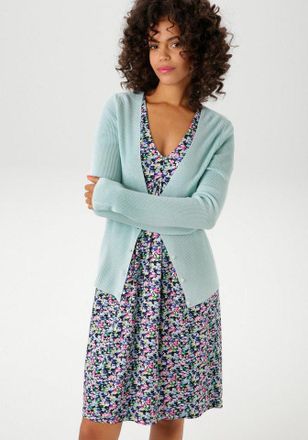 Aniston Strickjacke in trendiger Farbpalette