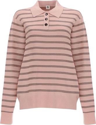 The Garment Femme, Tops, Rose, Taille: 36 FR Polo &agrave; Manches Longues en M&eacute;lange de Viscose