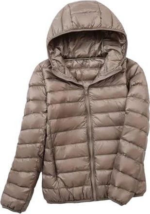 Generic Doudounes pour femmes, doudounes pour femme - Doudoune l&eacute;g&egrave;re dhiver &agrave; manches longues avec fermeture &eacute;clair | Doudoune matelass&eacute;e en duvet pliable po