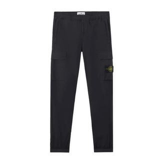 Stone Island Homme, Pantalons, Bleu, Taille: W30 Cargo Pantalon en Coton Stretch Bleu