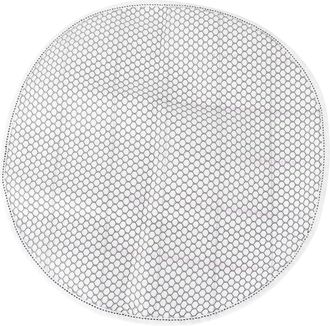 Angoily Canvas Geflecht Teppichherstellungsgewebe 28x28cm Rund Selbstgemacht Teppichnetz f&uuml;r Handstickerei Kissen Wandteppiche