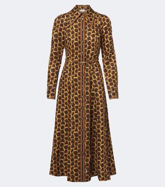 Zimmermann Robe chemise en lin &agrave; imprim&eacute;