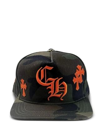 Chrome Hearts embroidered-logo hat - Gr&uuml;n