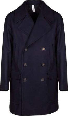 Hevò manteau à boutonnière croisée - Bleu