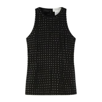 Sportmax Femme, Blouses et Chemises, Noir, Taille: 36 FR Uditore Top