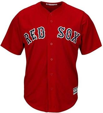Majestic Athletic Boston Red Sox Cool Base MLB Replica Jersey Scarlet Baseball Trikot Tee T-Shirt