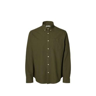 Selected Chemise ray&eacute;e en coton