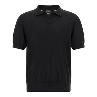 HUGO BOSS H-Lantoni Gestricktes Polo - - Knitwear - Herren - Schwarzk - XL