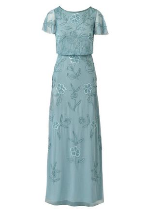 Adrianna Papell Abendkleid Bead Blouson Long Dress Elegantes und m&uuml;helos elegantes Blouson-Kleid mit Perlenverzierung