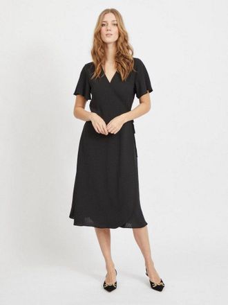 Vila Midikleid Lovie (1-tlg) Wickel-Design