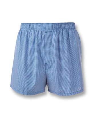 CHARLES TYRWHITT Gewebte Boxershorts mit Mikro-Gittermuster - Königsblau