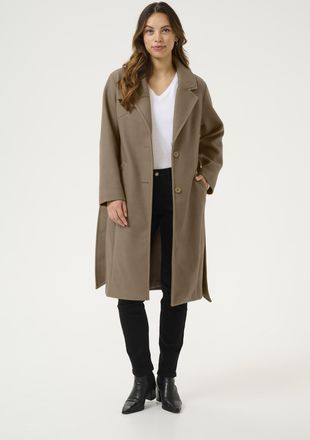 Cream Jacke Straight fit sand