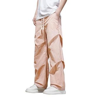 Generic Pantalon de jogging pour homme - Coupe droite - Taille &eacute;lastique confortable - Pantalon d&eacute;t&eacute; l&eacute;ger pour le quotidien &agrave; la maison en plein air lors de 